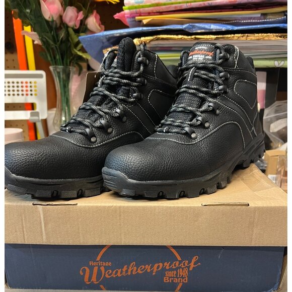 Weatherproof | Shoes | New Weatherproof Mens Vintage Black Hiking Boots ...